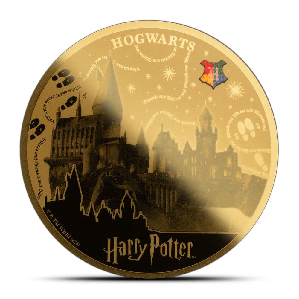 BGASC - 2024 1/200 oz Samoa Gold Hogwarts Coin (Proof-Like)