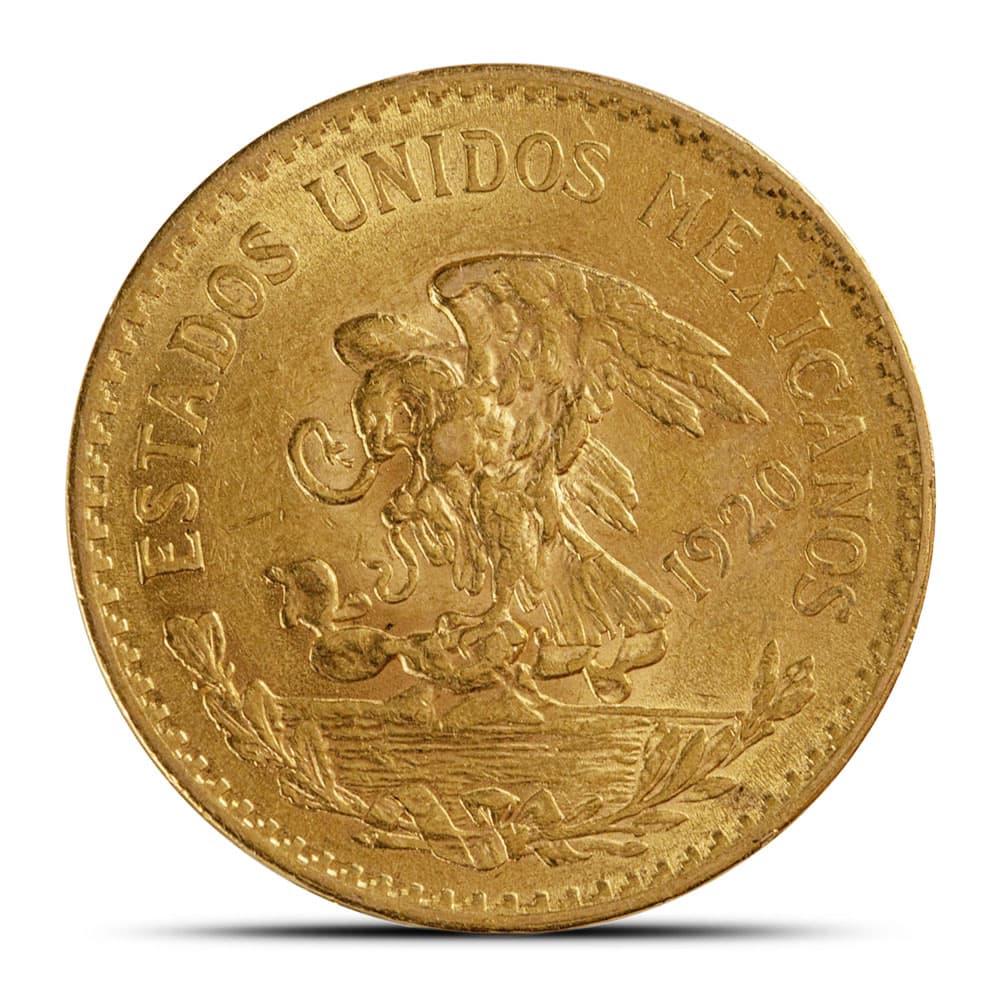 JM Bullion - 20 Peso Mexican Gold Coin (Random Year, Varied Condition)