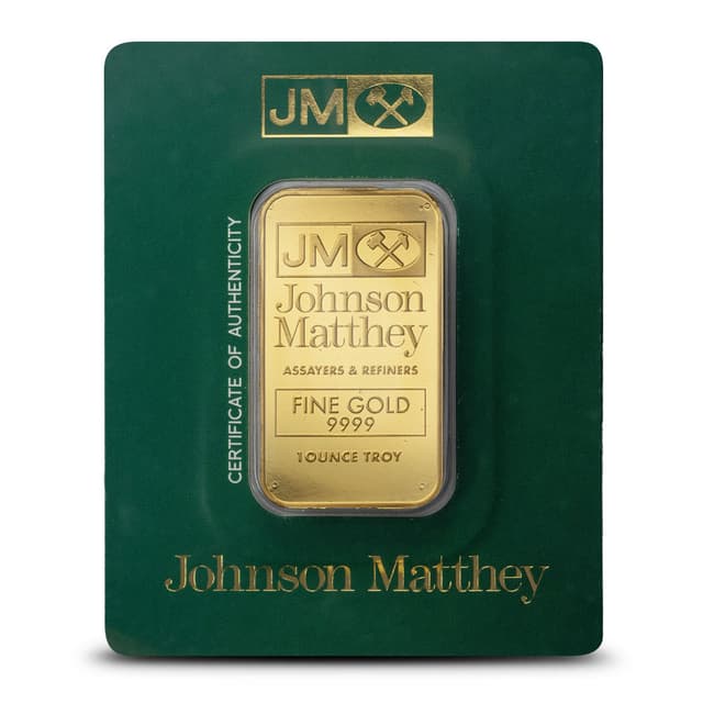 JM Bullion - 1 oz Johnson Matthey Gold Bar (New)