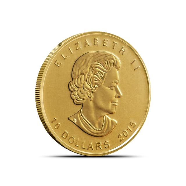 JM Bullion - 2015 1/4 oz $10 Canadian Gold Polar Bear and Cub Coin
