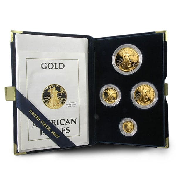 Money Metals Exchange - 1989 Proof Gold Eagle Set (1 oz, 1/2-oz, 1/4-oz ...